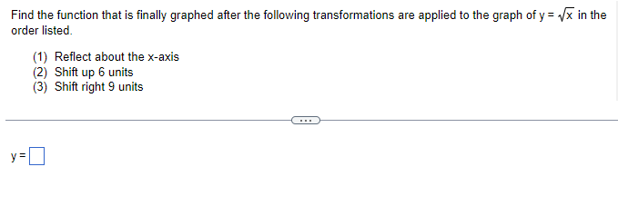 Solved Find the function that is finally graphed after the | Chegg.com