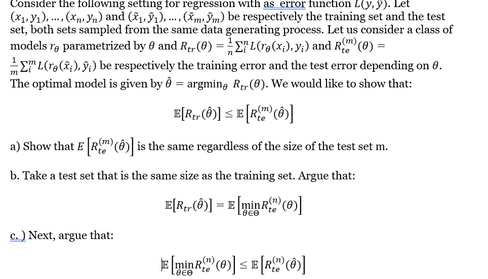 Solved (x1,y1),…,(xn,yn) and (x~1,y~1),…,(x~m,y~m) be | Chegg.com