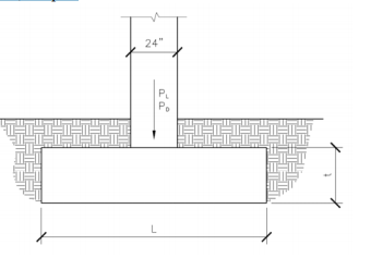 Solved A 24-in x 24-in concrete column is supported by a | Chegg.com