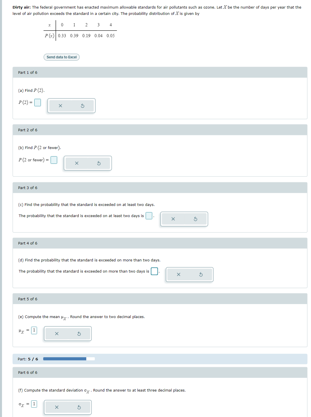 Dirty air: The federal government has enacted maximum | Chegg.com