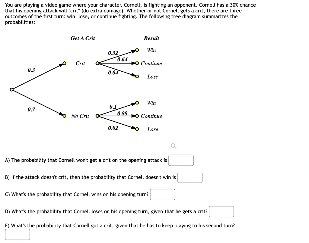 Solved You are playing a video game where your character, | Chegg.com