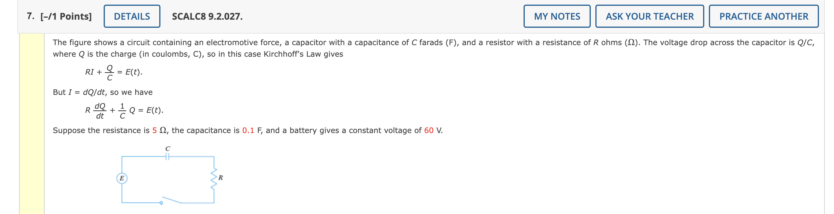 Solved The figure shows a circuit containing an | Chegg.com