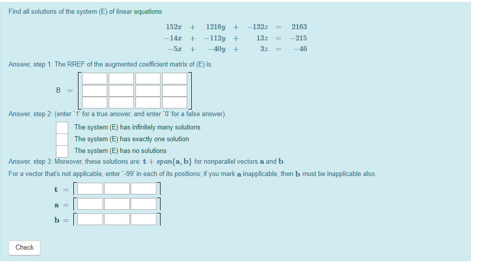 Solved Find All Solutions Of The System E Of Linear
