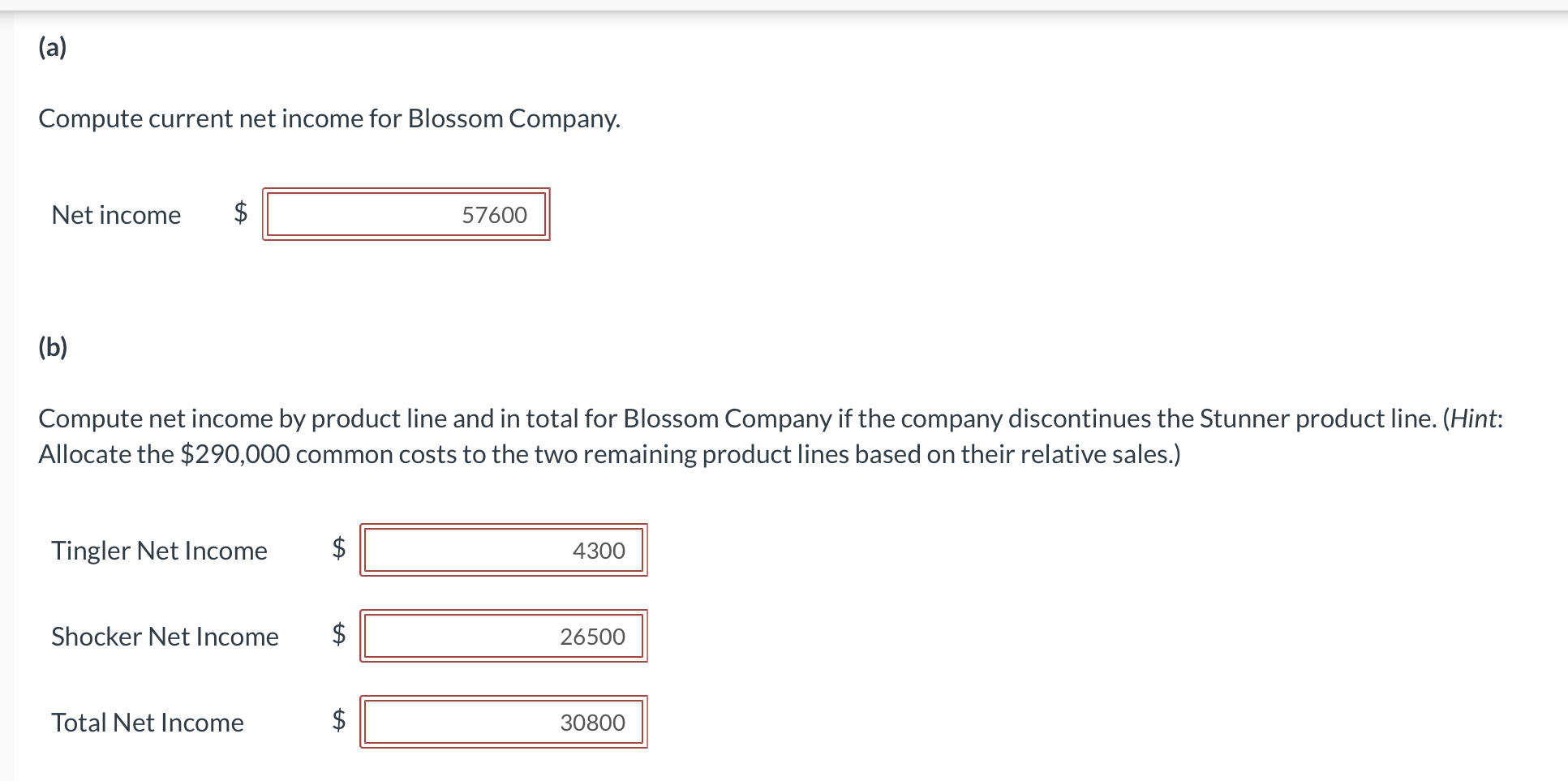 Solved Compute current net income for Blossom Company. Net | Chegg.com Solved Compute current net income for Blossom Company. Net | Chegg.com
