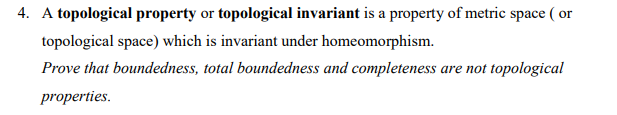Solved 4. A topological property or topological invariant is | Chegg.com