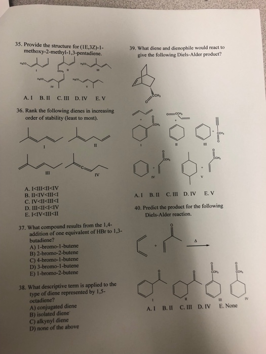 Solved 35. Provide the structure for (IE,3Z)-1- | Chegg.com