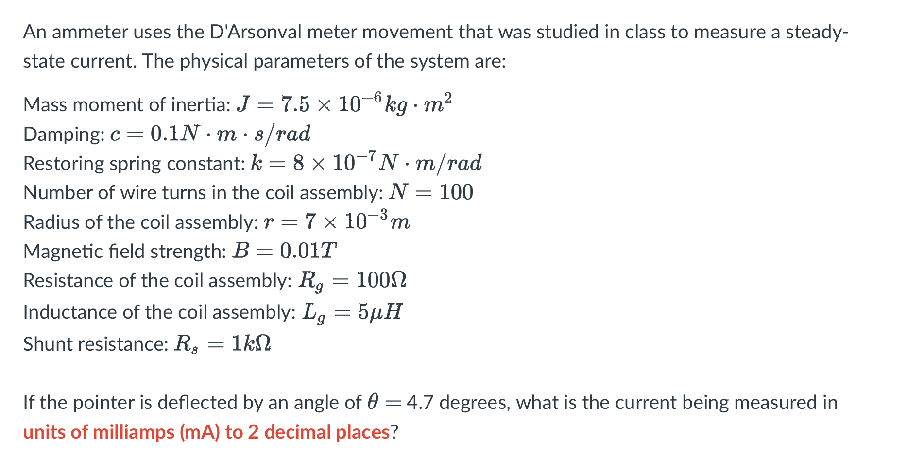 Solved An ammeter uses the D'Arsonval meter movement that | Chegg.com