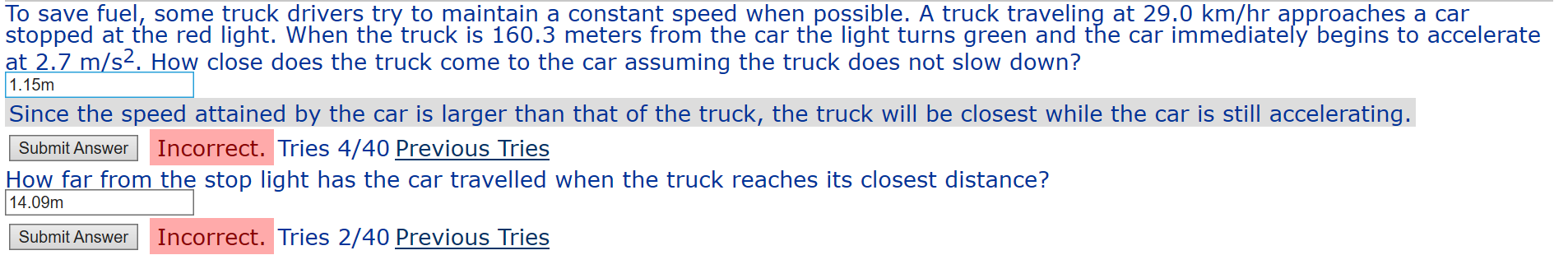 Solved To save fuel, some truck drivers try to maintain a | Chegg.com
