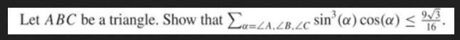 Solved Let ABC be a triangle. Show that | Chegg.com