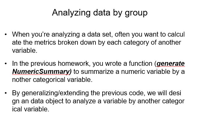 Solved Analyzing data by group - When you're analyzing a | Chegg.com