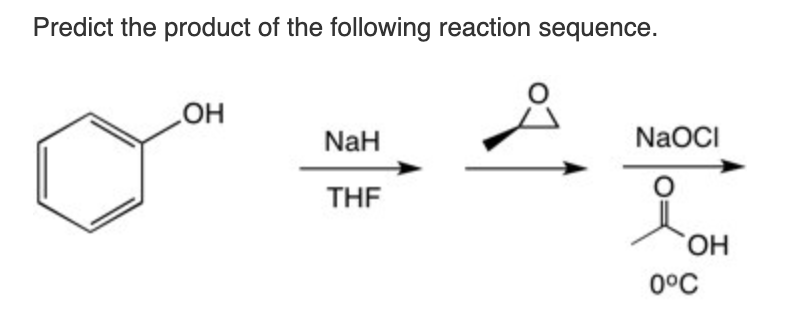Solved Predict the product of the following reaction | Chegg.com