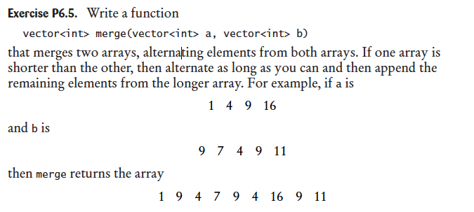 Solved Exercise P6.5. Write a function vectorkint> | Chegg.com