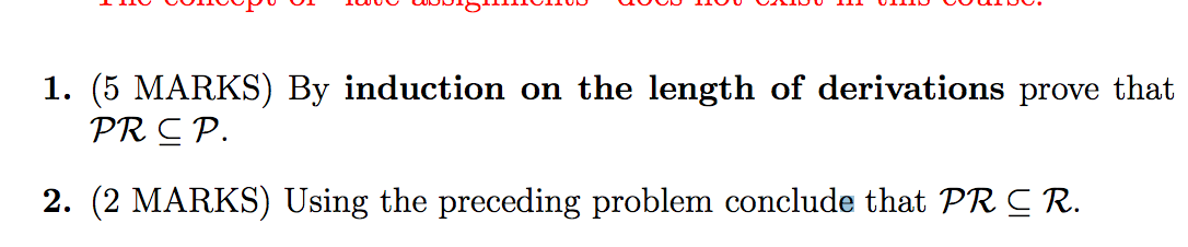 Solved 1. (5 MARKS) By induction on the length of | Chegg.com