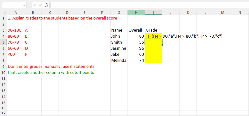 Solved 15 \begin{tabular}{ll|l|l|l|l|l} \hline H & I & J & K | Chegg.com