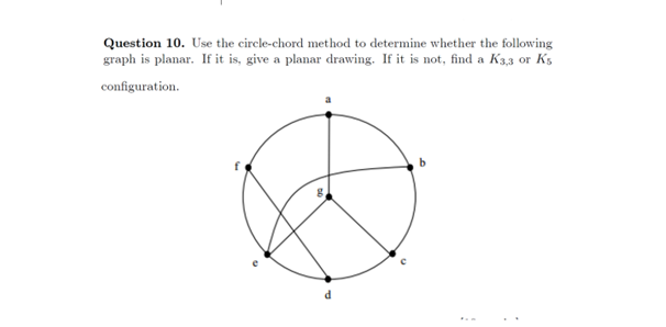 Solved Question 10. Use the circle-chord method to determine | Chegg.com