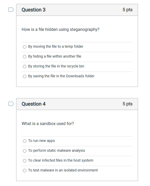 Solved How is a file hidden using steganography? By moving | Chegg.com