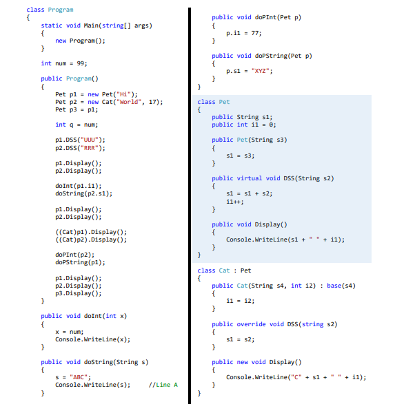 Solved Draw the stack and heap for this c# code using the | Chegg.com