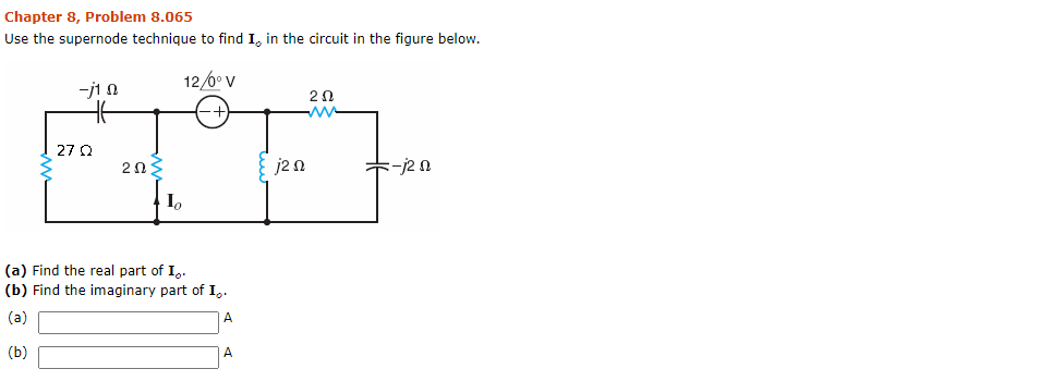 Solved Chapter 8 Problem 8065 Use The Supernode Technique 