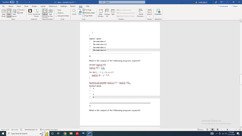 Solved What Is The Output Of The Follawing Java Code Int 2053