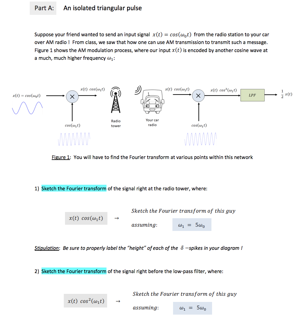 Part A: An isolated triangular pulse Suppose your | Chegg.com