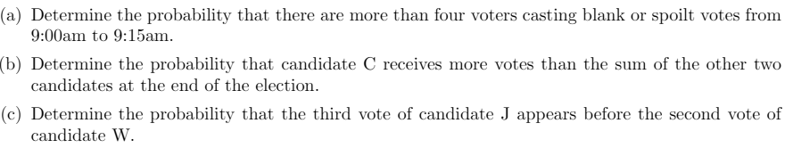 a) Determine the probability that there are more than | Chegg.com
