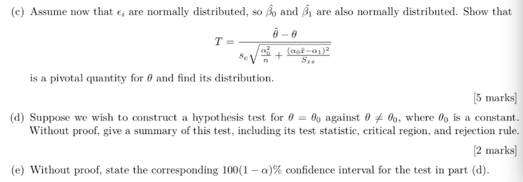 Solved Consider the simple linear regression (SLR) model Yi | Chegg.com