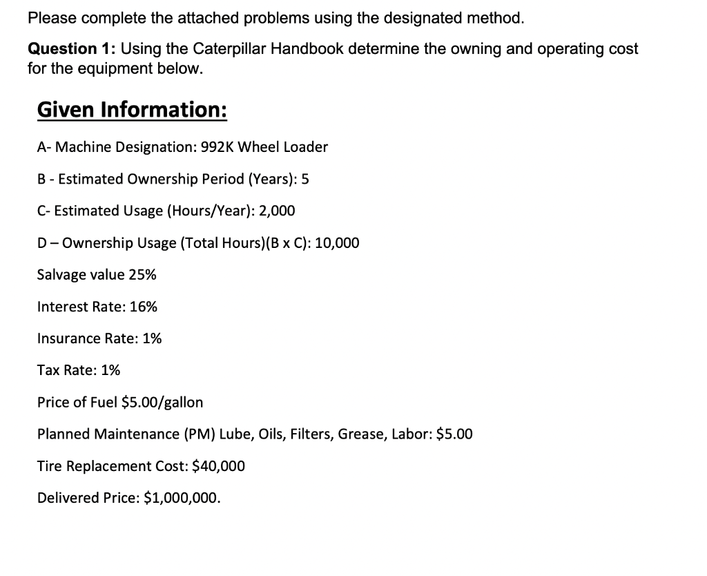 Solved Please complete the attached problems using the | Chegg.com