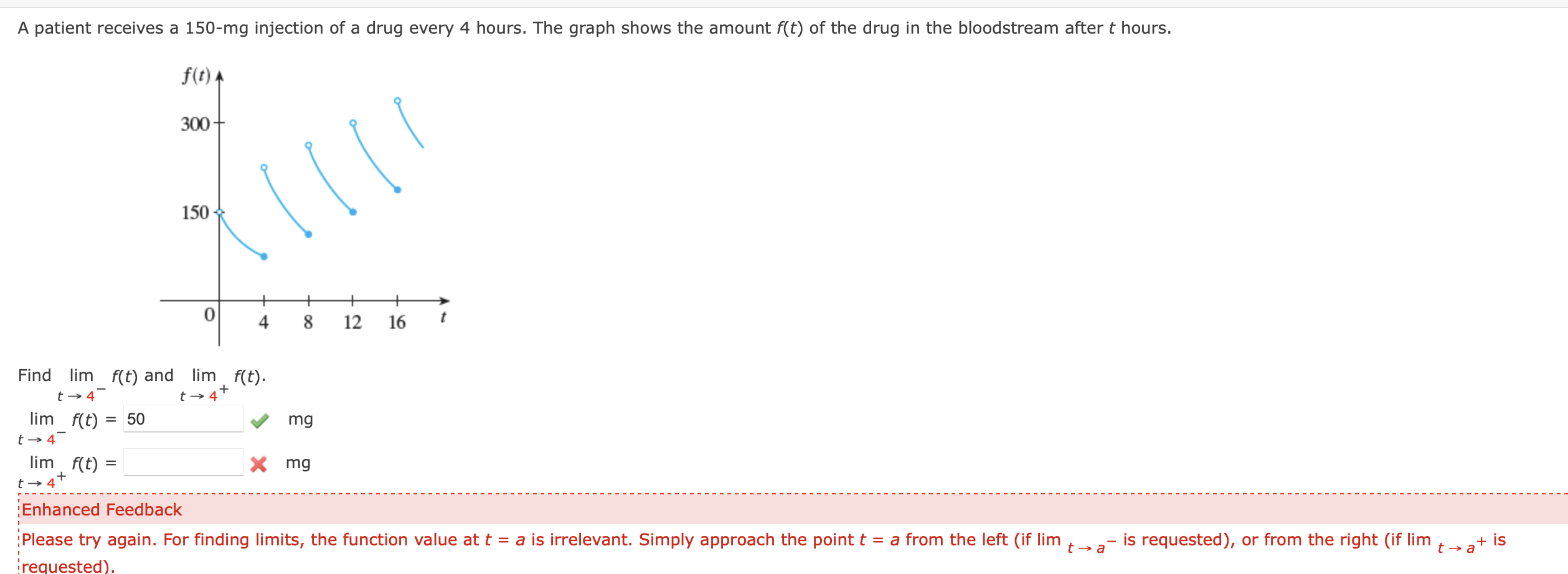 Solved Enhanced FeedbackPlease try again. For finding | Chegg.com