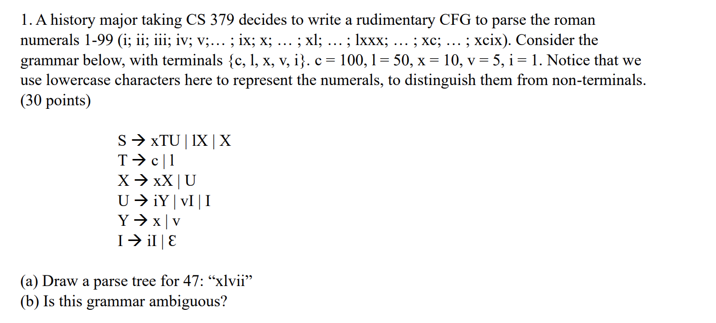 Solved 1. A history major taking CS 379 decides to write a | Chegg.com