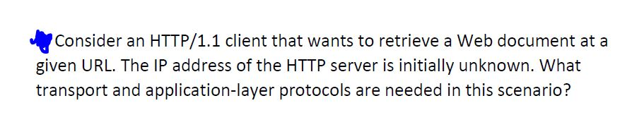 Consider an HTTP/1.1 client that wants to retrieve a | Chegg.com