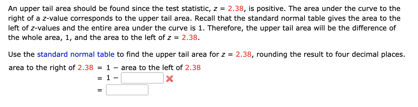 Solved An upper tail area should be found since the test | Chegg.com