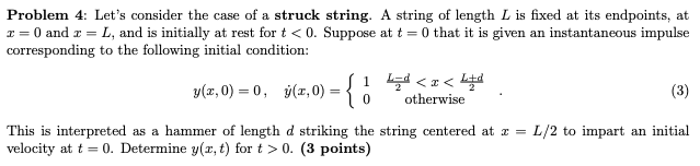 Solved Problem 4: Let's consider the case of a struck | Chegg.com