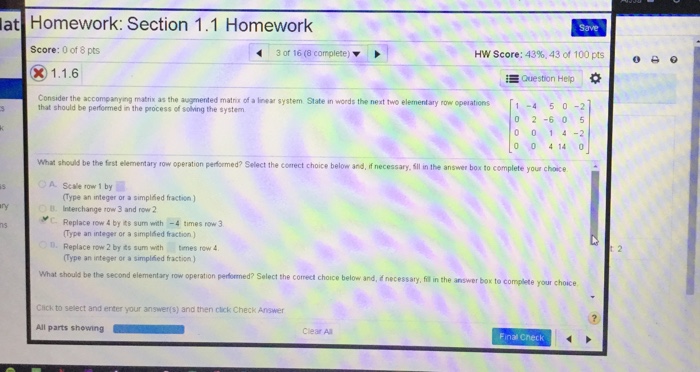 Solved At Homework Section 1 1 Homework Save Score 0 Of