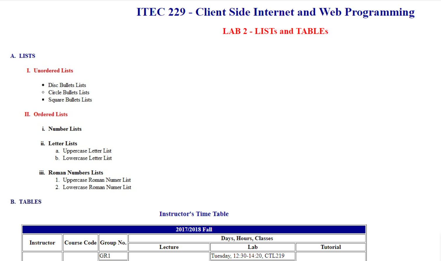 Solved ITEC 229 - Client Side Internet and Web Programming | Chegg.com