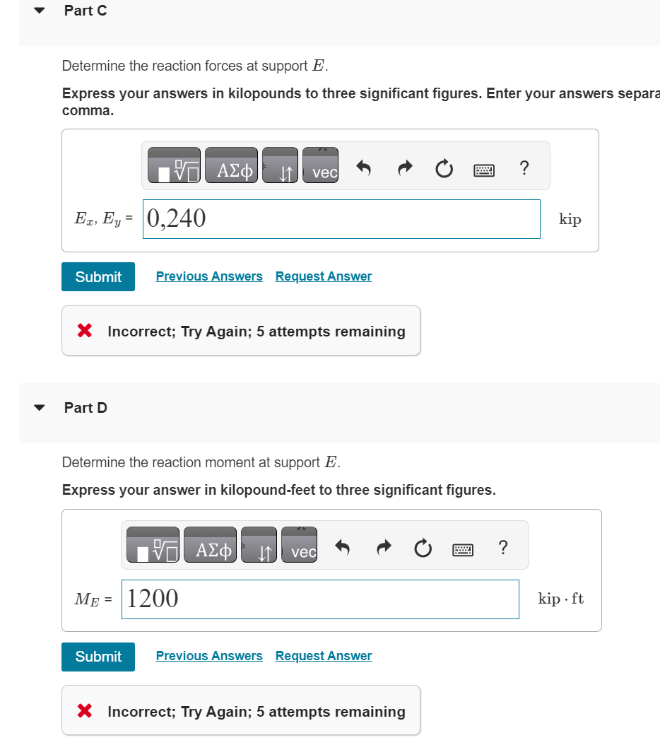 Solved Express your answer in kilopounds to three | Chegg.com