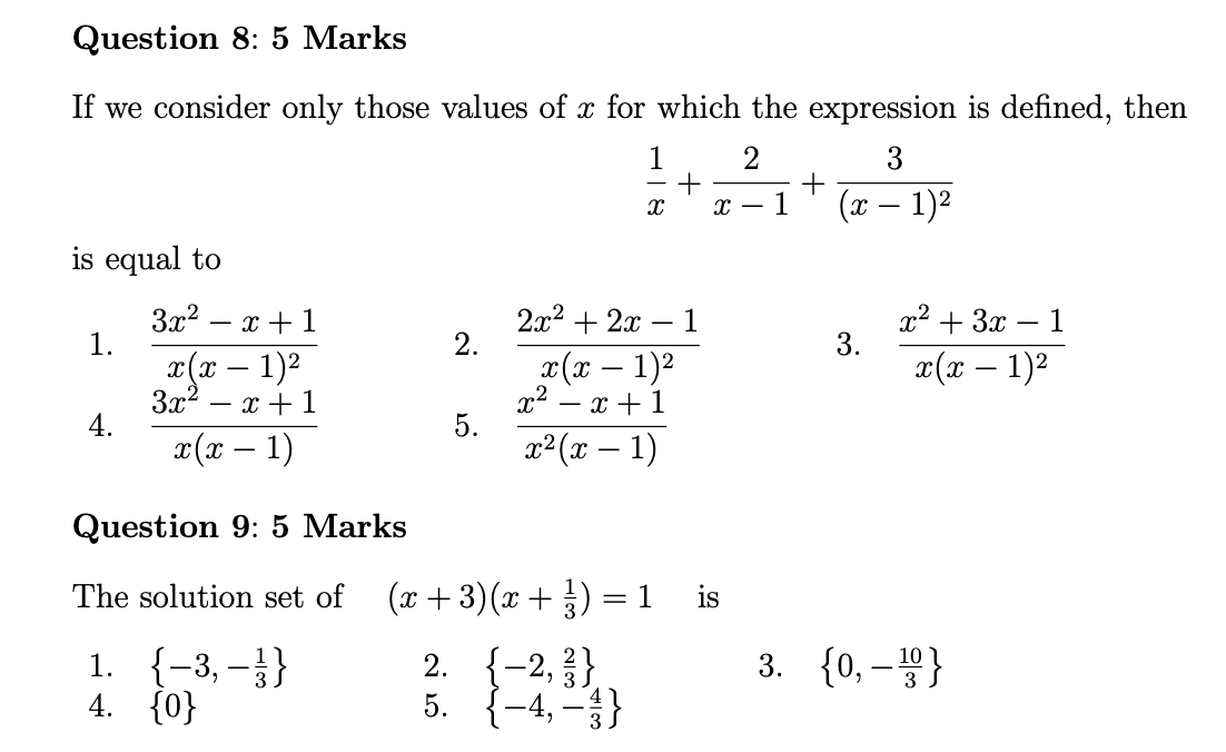 Solved - +- Question 8: 5 Marks If we consider only those | Chegg.com