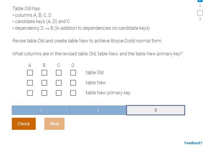 Solved 2 Table Old has: . columns A, B, C, D . candidate | Chegg.com