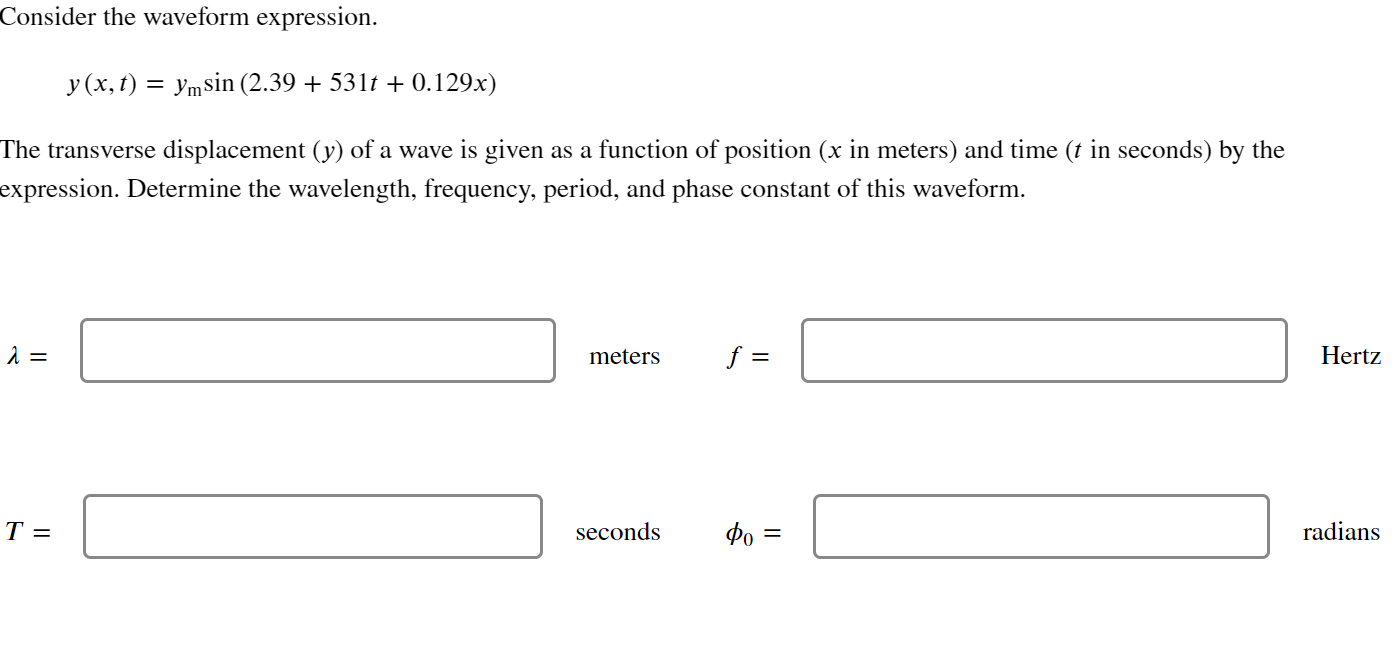 Solved Consider the waveform expression. | Chegg.com