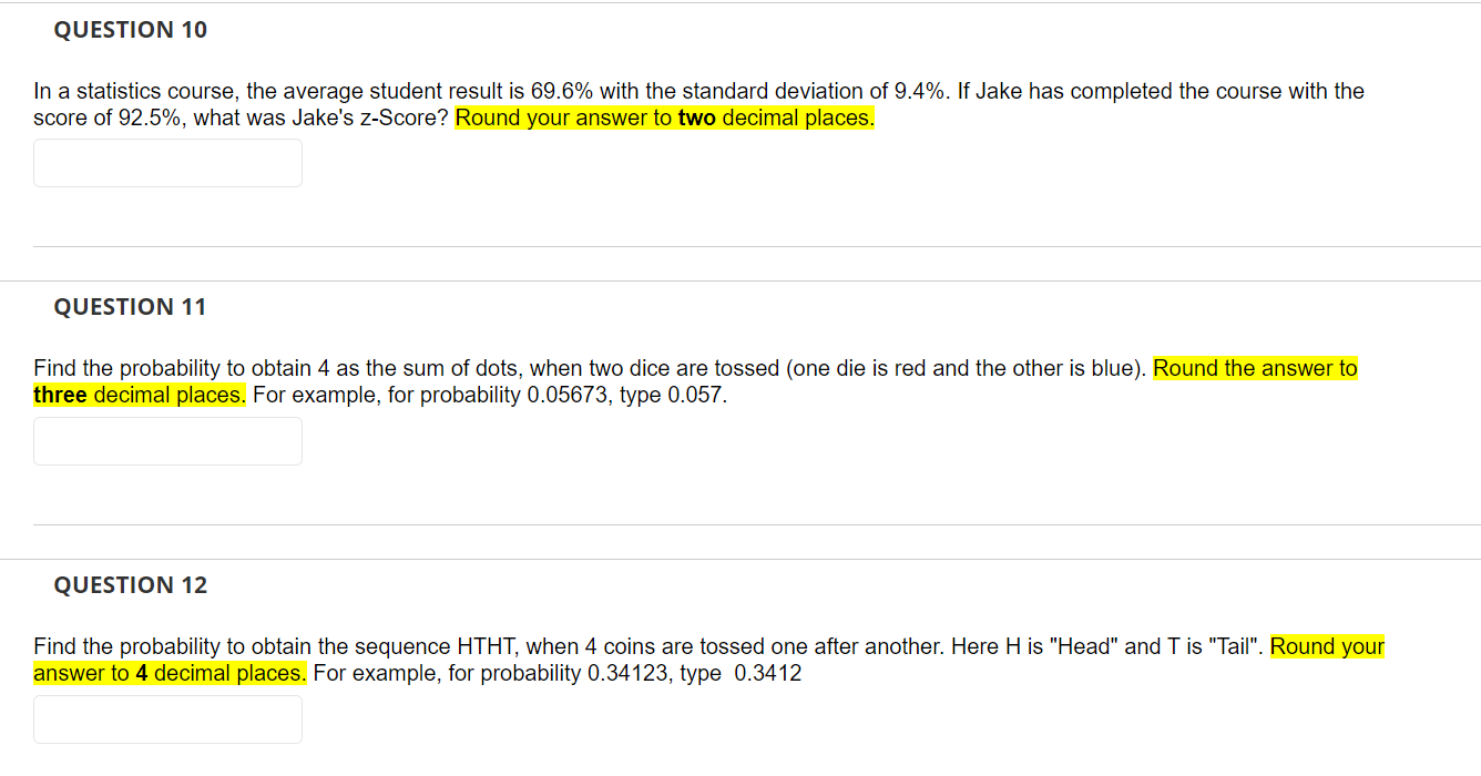 Solved In a statistics course, the average student result is | Chegg.com