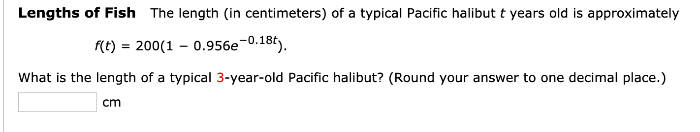 Solved Lengths of Fish The length (in centimeters) of a | Chegg.com