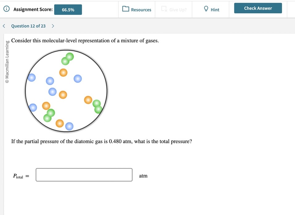 Solved Consider this molecular-level representation of a | Chegg.com