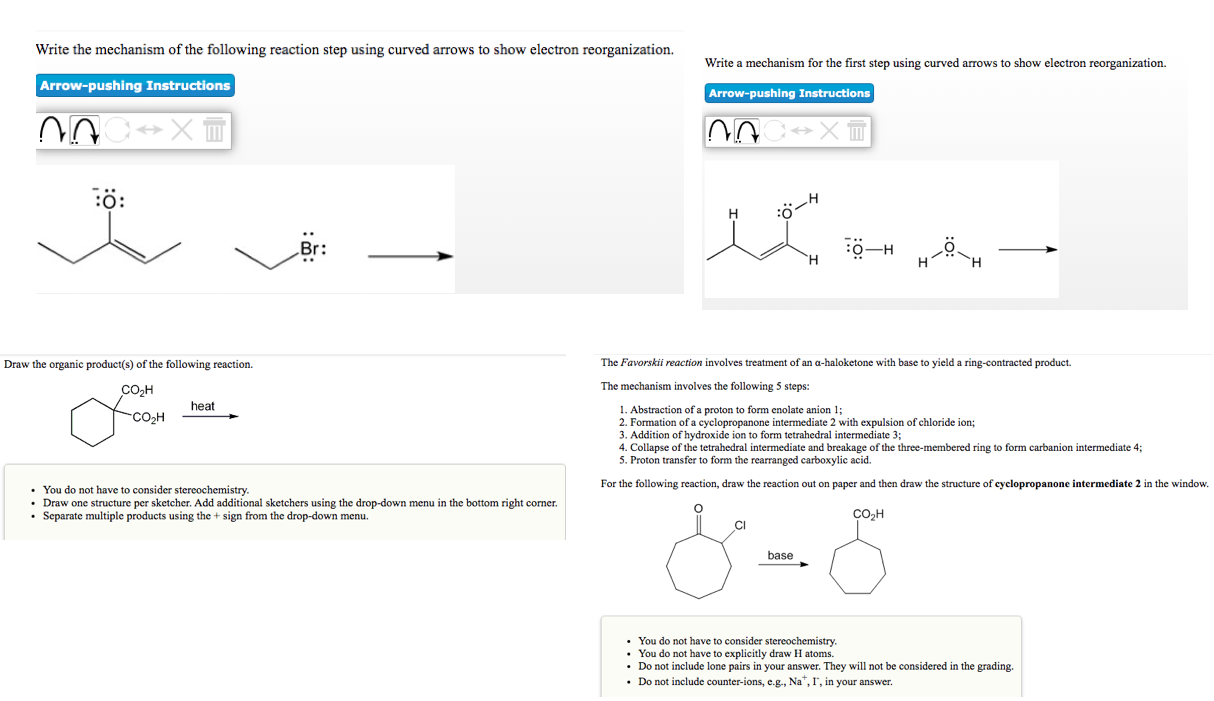 Solved Write the mechanism of the following reaction step | Chegg.com