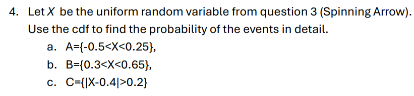 Solved Let X Be The Uniform Random Variable From Question 5252