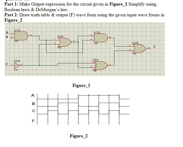 Solved Part 1 Make Output Expression For The Circuit Given 