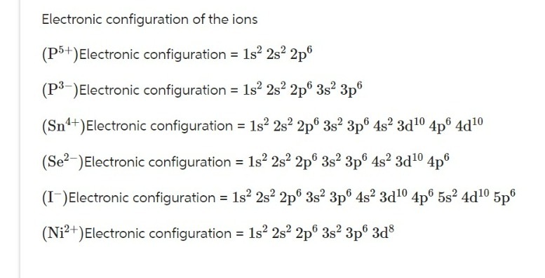 Solved Why the elecronic configuration in Sn4+ is not in | Chegg.com
