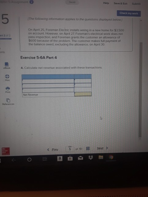 Solved pe5 Assignment Help Save & Exit Subm Check my work 5 | Chegg.com