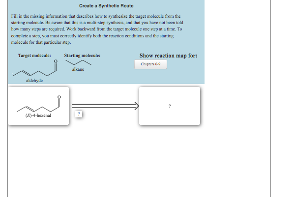 Solved Create a Synthetic Route Fill in the missing | Chegg.com