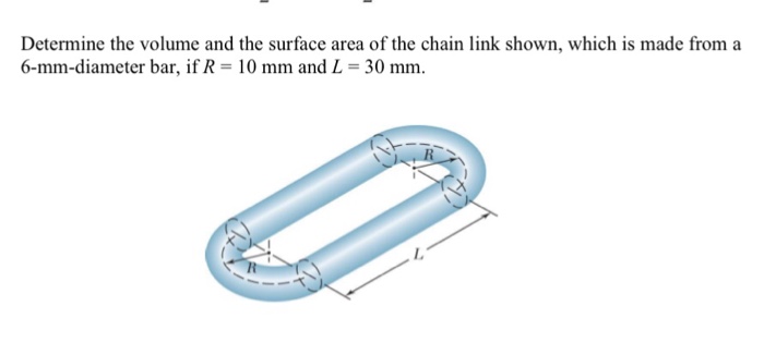 Solved Determine the volume and the surface area of the | Chegg.com