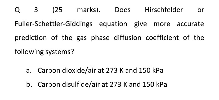 Solved marks) (25 Hirschfelder 3 Does or | Chegg.com
