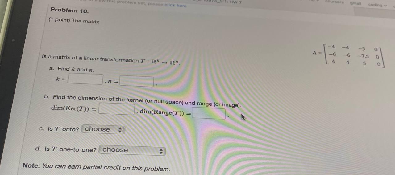 Solved this problem set please click here 51 HW7 coding | Chegg.com